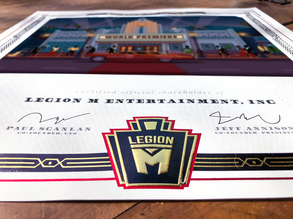 LEGION M - Investor Certificate Limited Edition (Standard) – Legion M Shop